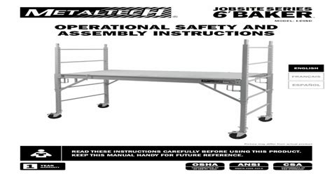 Pdf Model I Cisc Operational Safety And Assembly · 1 Year Warranty