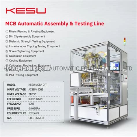 Mcb Circuit Breaker Automation Machine Mcb Assembly And Testing