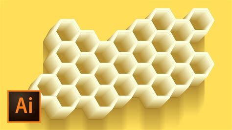 3d Honeycomb Drawing