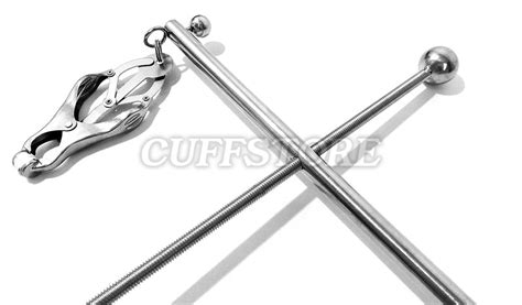 Stainless Steel Tower Of Pain Nipple Clamps With Plexiglass Cuffstore