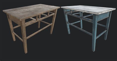 Old Wooden Table 1 Pbr 3d 가구 Unity Asset Store