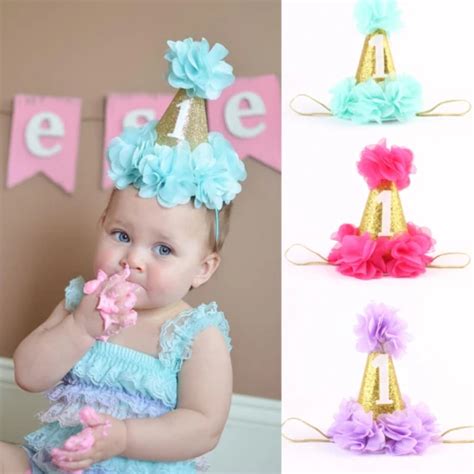 아기 소녀 소년 꽃 왕관 어린이 생일 파티 모자 아기 머리띠 사진 소품 공주 머리 장식 모자 1 개headwear