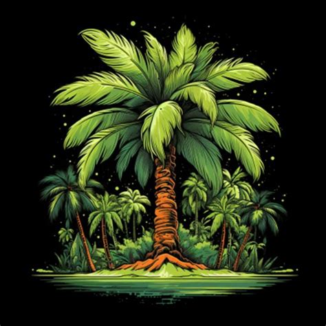 Premium Ai Image Sunset Tree