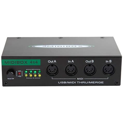 Midi Box Musical Instruments Usb Midi Interface Merge Thru Box 64 Midi