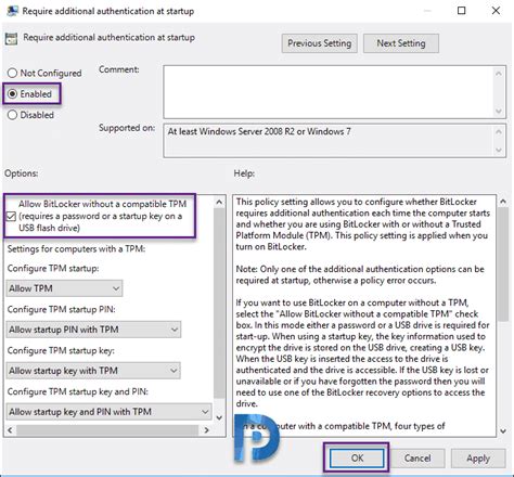 Enable BitLocker Encryption On Windows Without TPM