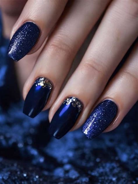 145 Trendy Navy Blue Nail Designs And Ideas