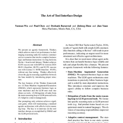The Art Of Tool Interface Design Acl Anthology