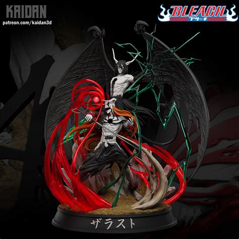 🥈 Ichigo Vasto Lorde Vs Ulquiorra 2nd Resurrection Bleach Stl Ready