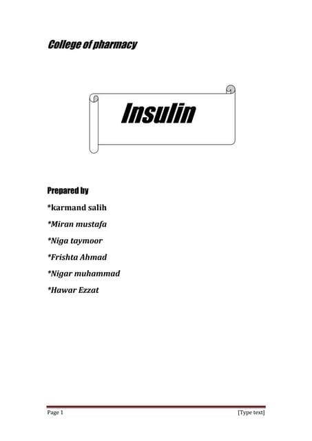 Insulin Docx