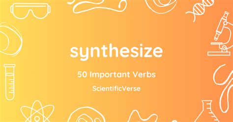 50 Important Verbs Scientificverse