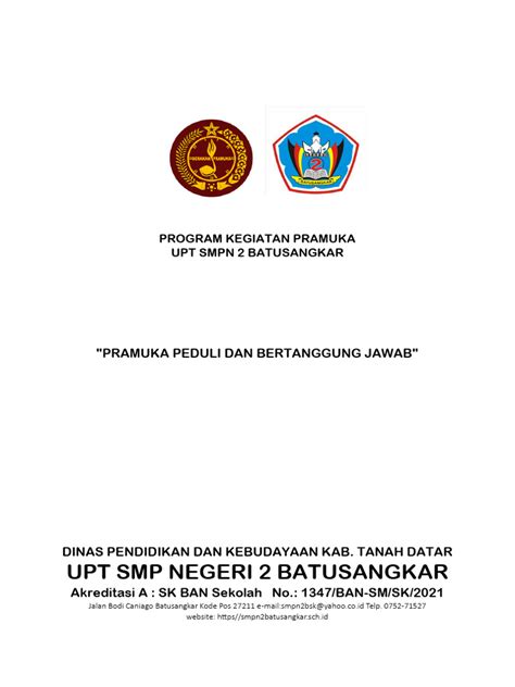 Program Kegiatan Pramuka Pdf