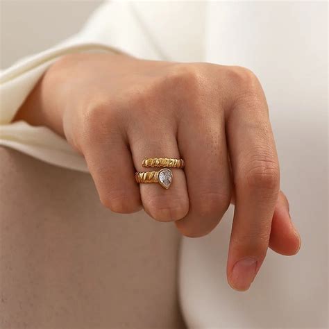 Gold Teardrop Ring Honey Im Home Accessories