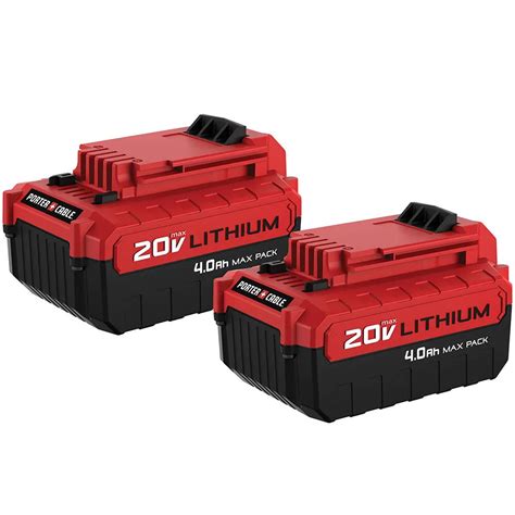 Porter Cable 20v Max 40ah Lithium Ion Batteries 2pc