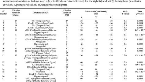 Fmri Data The Activation And Deactivation Of Brain Neural Networks