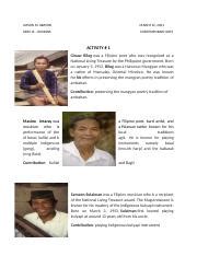 Contemporary-Arts.docx - JAYSON M. ABAYON MARCH 12 2021 ABM 12 - ROMANS CONTEMPORARY ARTS ...