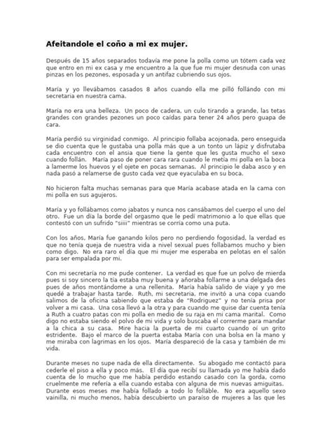 Afeitandole El Coño A Mi Ex Mujer Pdf Reproducción Humana