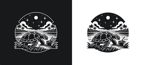 Turtle Shadow Art Design 53666011 Vector Art At Vecteezy