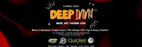 Book Tickets For Deep Innit