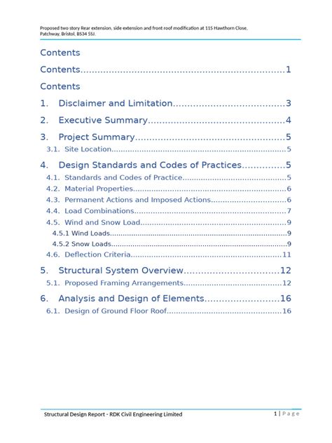 Design Report V2 Pdf Civil Engineering Structural Engineering
