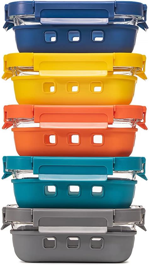 Ello Duraglass 34 Cup Meal Prep Sets 10pc 5 Pack Set