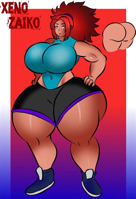 Rule 34 Big Ass Big Breasts Big Thighs Buff Female Hilda Xenozaiko Original Original