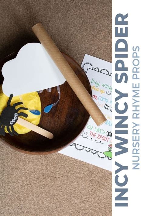 Simple Diy Incy Wincy Spider Nursery Rhyme Props
