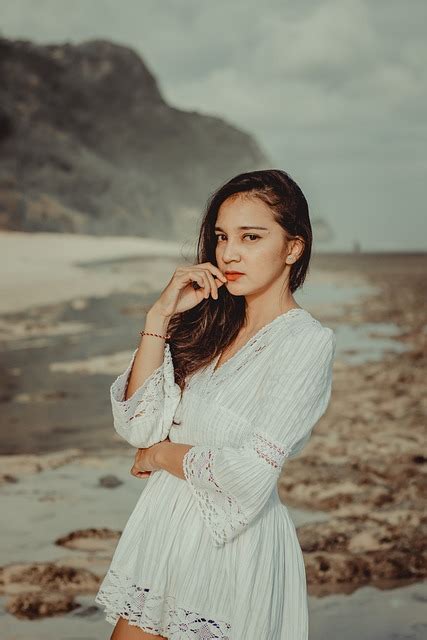 Girl Beach Happy Free Photo On Pixabay Pixabay