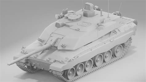 Stl File Challenger Iii With Trophy Aps And L55 Gun 🏆 ・3d Print Model To Download・cults