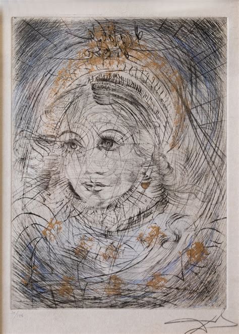 Portrait Of Marguerite From The Faust Suite Salvador Dali Rogallery