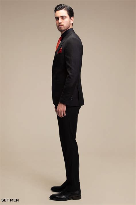 کت و شلوار مردانه یقه بلیزر یک دکمه دو چاک پوشاک مردانه ست من