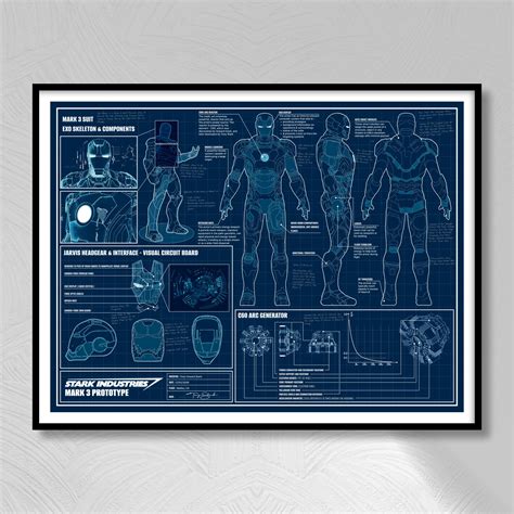 Iron Man Mark 3 Suit Blueprints Mark 50 Iron Man Wiki Fandom