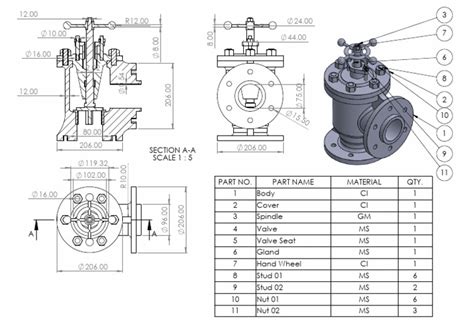 Valve Assembly Drawing Details Pdf Machines Vehicles