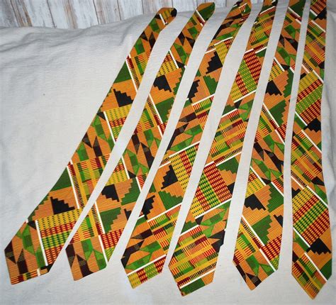 Kente Cloth Necktie Etsy