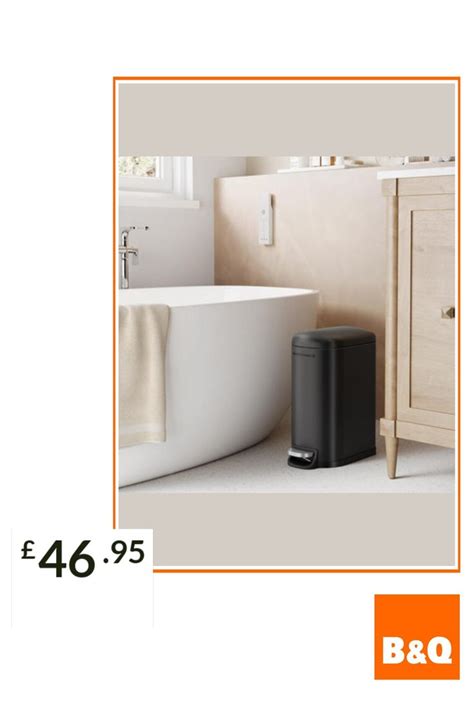 Songmics Bathroom Bin Small Bin With Lid Pedal Toilet Bin Slim For