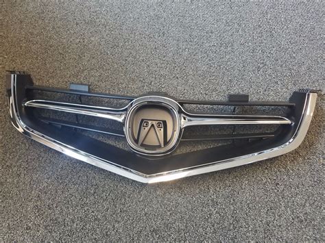Acura Tsx Grill Model Year 2004 2005 Chrome With Black Accent No Embl