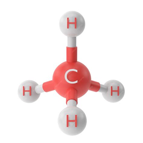 Premium Photo Ch4 Methane Chemical Formula 3d Chemical Structure 3d Illustration