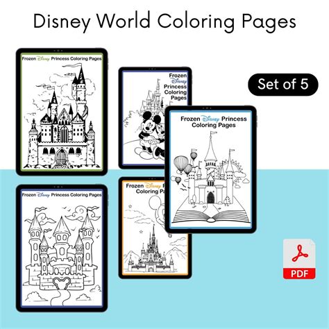 Disney World Coloring Pages Template Printable Pdf