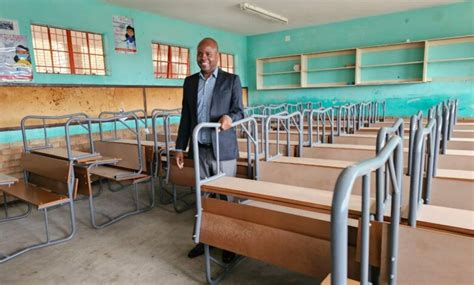 Mec For Public Works Donates 100 Desks To School In Mkhondo Mpumalanga News