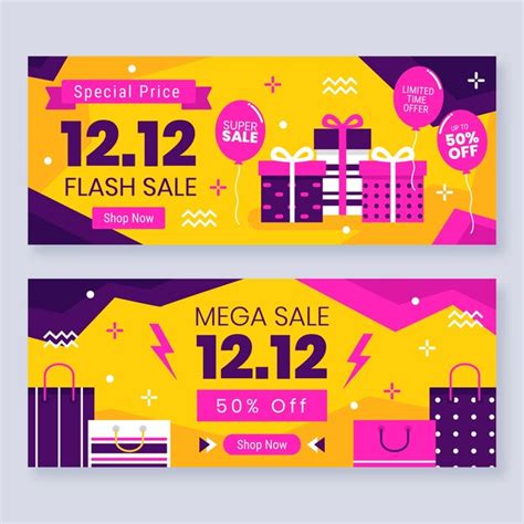 12 12 Banner Free Vectors And Psds To Download
