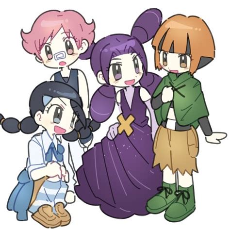 Gardenia Candice Maylene And Fantina Pokemon And 1 More Drawn By