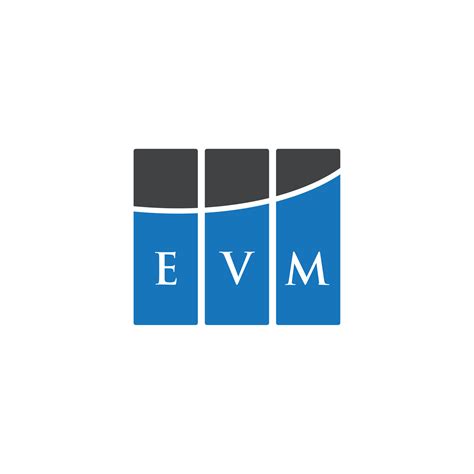 Evm Letter Logo Design On White Background Evm Creative Initials
