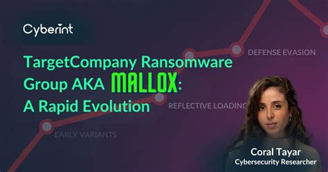 Sivan Dror On Linkedin Targetcompany Ransomware Group Aka Mallox A Rapid Evolution