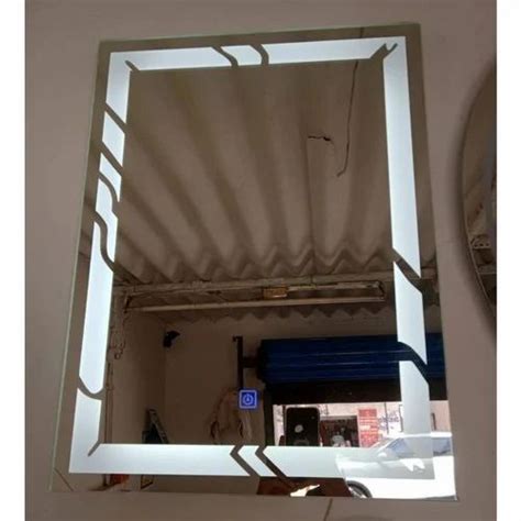Metal 6mm Rectangular Led Mirror Brightness Adjustment At Rs 2400