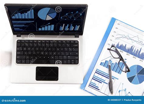 Financial Analysis With Business Chart 1 Stock Image Image Of Glasses