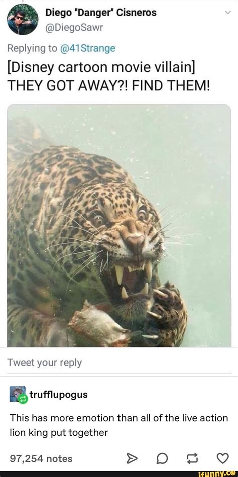 Diego Danger Cisneros Diegosawr Replying To 41strange Disney Cartoon Movie Villain They