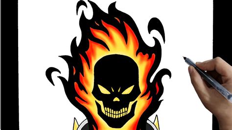 Ghost Rider Drawing Tutorial