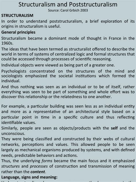 Structuralism And Post Structuralism Pdf Download Free Pdf Discourse Postmodernism