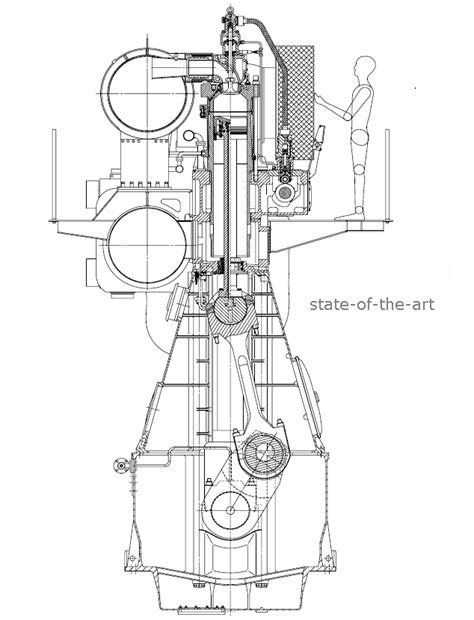 Manufacturing In America And Europe Ot 2 Stroke Crosshead Marine With 4 Stroke Lubrication
