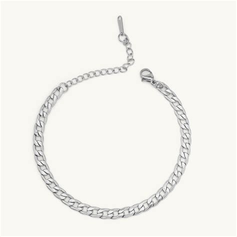 Shop Classic Cable Chain Silver Bracelet For Men Palmonas