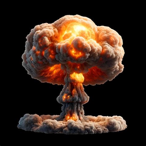 Premium Psd Big Nuclear Explosion